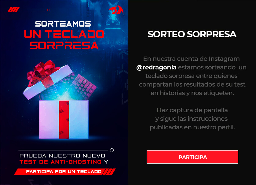 Test anti-ghosting Redragon | Pon a prueba tu teclado